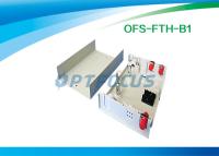China Metal 2 Ports Fiber Optic Termination Box Wall Mounted 152x107x31mm for FTTx for sale