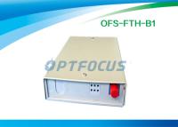 China Metal 2 Ports Fiber Optic Termination Box Wall Mounted 152x107x31mm for FTTx for sale