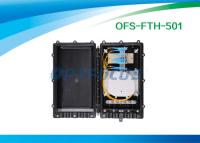 China Optical Fiber Aerial Splice Enclosure 6 Port Horizontal 24 Cores for sale
