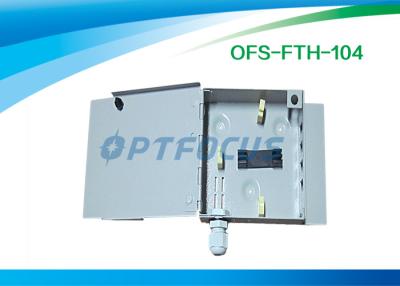 China 4 Core 2 Holes FTTH Termination Box 0.4 kg Wall Mount Cable Diameter Φ5-Φ10 for sale