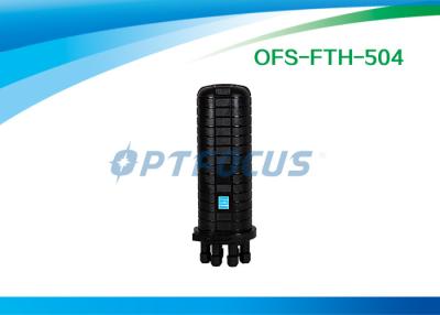 China Outdoor 96 Cores Fiber Optic Enclosure 490x220 mm Pole Mounting 6 Port for sale
