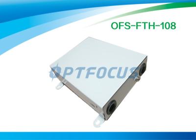 China 4 Core FTTH Terminal Box Wall Mount 8 Core Fiber Optic Cable Terminal Box 200x165x40mm for sale