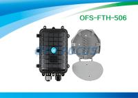 China 24 Core Fiber Optic Splice Closure 280x200x90mm 2 Cable Ports FTTH for sale