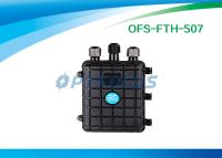 China PLC Aerial Splice Fiber Optic Enclosure 3 Port Horizontal Mechanical Seal 12 Core for sale