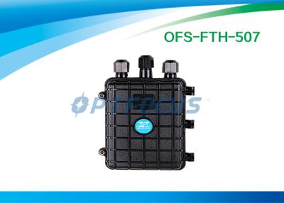 China PLC Aerial Splice Fiber Optic Enclosure 3 Port Horizontal Mechanical Seal 12 Core for sale