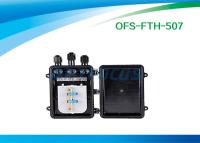 China PLC Aerial Splice Fiber Optic Enclosure 3 Port Horizontal Mechanical Seal 12 Core for sale