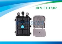 China PLC Aerial Splice Fiber Optic Enclosure 3 Port Horizontal Mechanical Seal 12 Core for sale