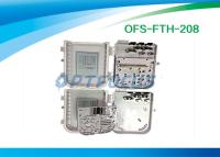 China ROHS Small Fiber Optic Terminal Box 3 Cable Ports 8 SC Adaptors Pole Mounting for sale