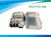 China ROHS Small Fiber Optic Terminal Box 3 Cable Ports 8 SC Adaptors Pole Mounting for sale