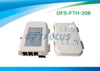 China ROHS Small Fiber Optic Terminal Box 3 Cable Ports 8 SC Adaptors Pole Mounting for sale