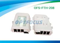 China ROHS Small Fiber Optic Terminal Box 3 Cable Ports 8 SC Adaptors Pole Mounting for sale