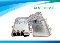 China ROHS Small Fiber Optic Terminal Box 3 Cable Ports 8 SC Adaptors Pole Mounting for sale