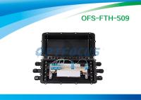 China 32 Cores Outdoor Fiber Optic Splice Closure 6 Port 490x252x192 mm Black for sale