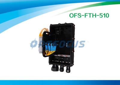 China Mini Fiber Optic Enclosure Wall Mount 192 Cores 42mm Cable Port for FTTH Splice Closure for sale