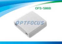 China Indoor Mini Fiber Termination Box Optical Socket 0.2dB 86x86x27mm for FTTH for sale