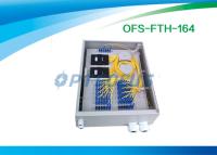China Wall Mounted Cabinet Single Fiber Optic Termination Box 24 Splice Tray for sale