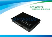 China Managed Ethernet 12 Gigabit Fiber Optic Switch 6 Ports 2 SFP Slots 30x140x90mm for sale