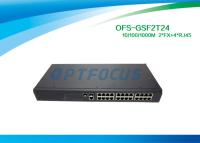 China 24 Port Gigabit Ethernet Switch with 2 SFP Slots 48Gbps Backplane Unmanaged for sale