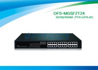 China 12G L2 Managed Gigabit Ethernet Switch 24 Port 1000Base-T 2 SFP 1000Base-Fx for sale