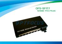 China 8 Port Fiber Optic Switch 1310nm 20km SC Single Mode 10/100Mbps Industrial Ethernet Switch for sale
