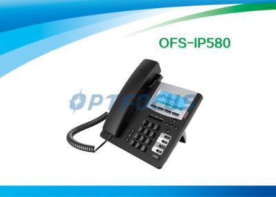 China CE POE IP Phone 3 Way SIP Conference HD Handset 128x48 Backlit Display 802.3af for sale