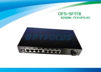 China 8 Port Full Duplex Optical Fiber Switch 1536 Bytes Frame UTP Cable 100Mbps for sale