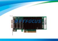 China 10Gbps Dual Port Fiber Ethernet Network Card PCIe Intel 82599ES SFP+ LC Server Adapter for sale