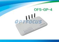 China Two Port 4 Channel VoIP GSM Gateway 10/100 Base-T Ethernet SIP SIM Card 1 Year Warranty for sale