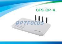 China Two Port 4 Channel VoIP GSM Gateway 10/100 Base-T Ethernet SIP SIM Card 1 Year Warranty for sale