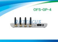China Two Port 4 Channel VoIP GSM Gateway 10/100 Base-T Ethernet SIP SIM Card 1 Year Warranty for sale