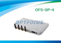 China Two Port 4 Channel VoIP GSM Gateway 10/100 Base-T Ethernet SIP SIM Card 1 Year Warranty for sale