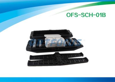 China Plastic Fiber Optic Splice Closure 8 Port Horizontal 12 Fibers IP68 for sale