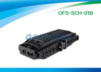 China Plastic Fiber Optic Splice Closure 8 Port Horizontal 12 Fibers IP68 for sale