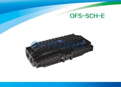 China 6 Port 12 Fibers Fiber Optic Enclosure Horizontal Splice Closure IP68 450x216x110mm for sale