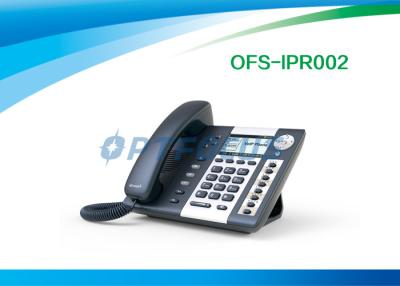 China Corded POE IP Phone 4 SIP Lines 3.2 Inch LCD Dual Ethernet Port VoIP for sale