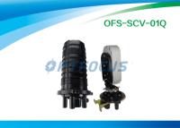 China Fiber Optic Splice Closure Mechanical Seal 1 Oval Port 3 Small Port 12 Fibers Dome Type for sale