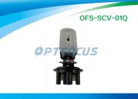 China Fiber Optic Splice Closure Mechanical Seal 1 Oval Port 3 Small Port 12 Fibers Dome Type for sale