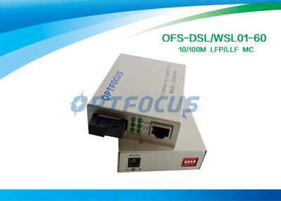 China Gigabit Single Mode Media Converter 100km 1310nm LFP RJ45 to SC Fiber Optic for sale