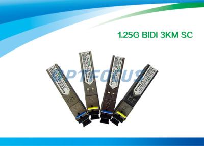 China OPTFOCUS 1.25G BiDi SFP Optical Transceiver 1310nm 1550nm 3km SC Connector for sale