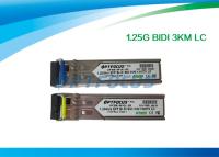 China Gigabit Ethernet SFP Optical Transceiver 1.25G Bi-Di 3km LC Connector for sale