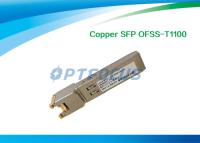 China Copper RJ45 SFP Optical Transceiver Gigabit Ethernet 10/100/1000M 100m Cat5 for sale