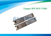China Copper RJ45 SFP Optical Transceiver Gigabit Ethernet 10/100/1000M 100m Cat5 for sale