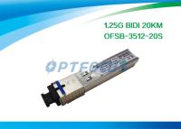 China OPTFOCUS 1.25G Bi-Di SFP Optical Transceiver 20km SC Simplex Telecom Module for sale