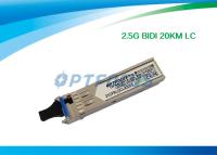 China 1.25G Bi - Di SFP Optical Transceiver 20km Simplex LC Connector RoHS for sale