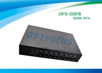 China 8 Port 12 Gbe SFP Fiber Optic Ethernet Switch 100Base-FX DC5V 1A for sale