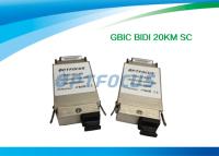 China BI-DI GBIC Transceiver 1310nm TX 1550nm RX 20km SC Single Mode Fiber 1.25G for sale