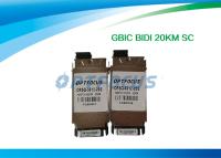 China BI-DI GBIC Transceiver 1310nm TX 1550nm RX 20km SC Single Mode Fiber 1.25G for sale