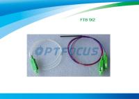 China 1x2 FBT Fiber Optic Splitter 1m Lead Length 1310nm 1550nm Dual Window Coupler for sale