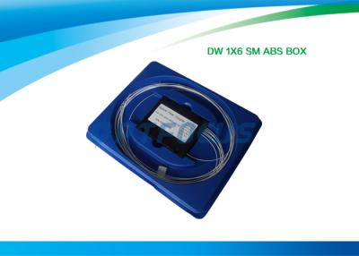 China ABS 6 Way Optical Splitter FBT 1x8 1310nm 1550nm Low PDL Fiber Optic Splitter for sale