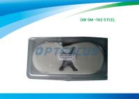 China 1x2 Steel FBT Fiber Optic Coupler Splitter SM 1310nm 1550nm Dual Wavelength for sale